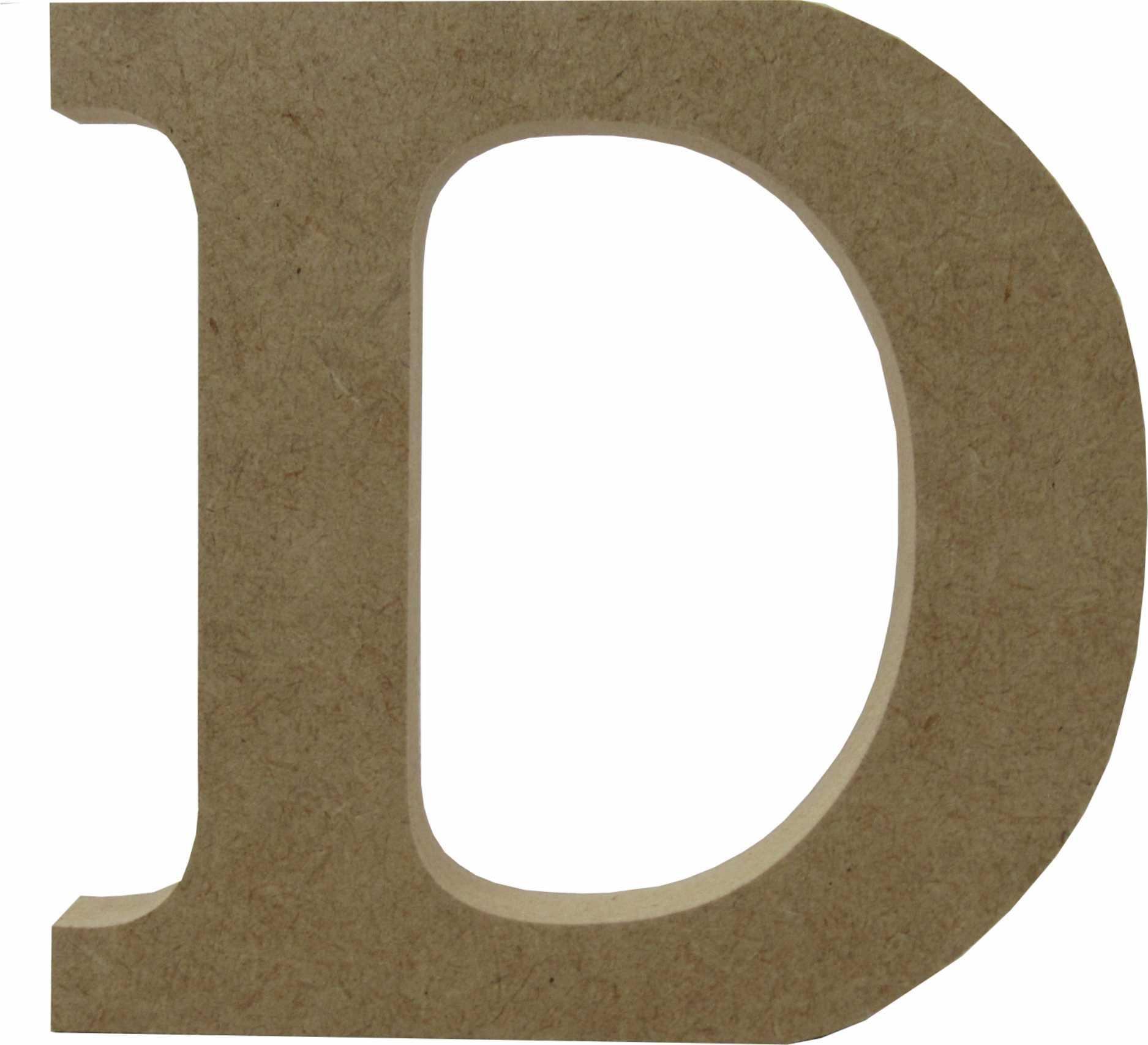 Letra D Individual de Mesa Mdf 15 cm - Atacadão da Madeira